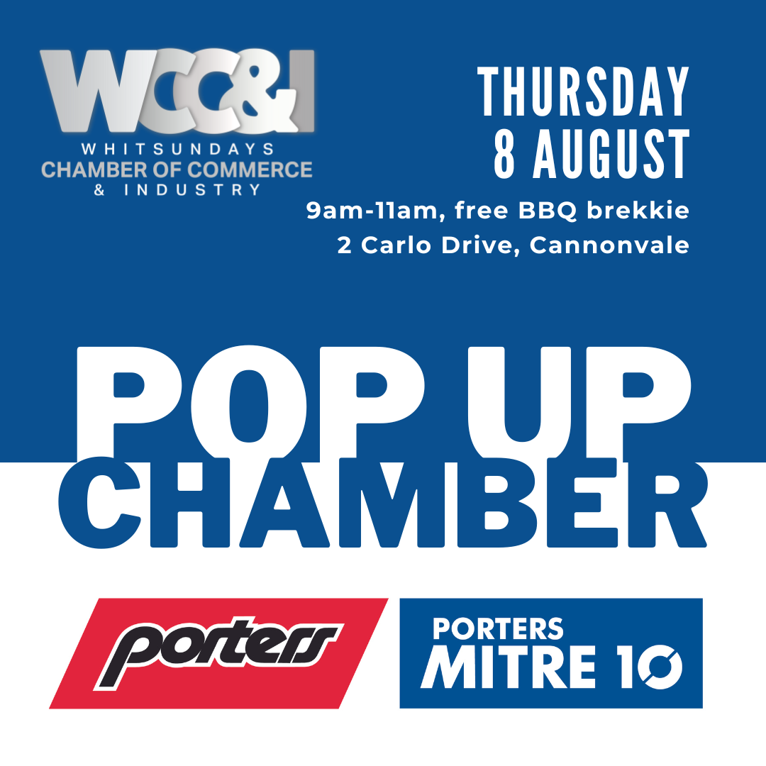 Pop Up Chamber with Porters Mitre 10 Whitsunday: Free BBQ Brekkie ...